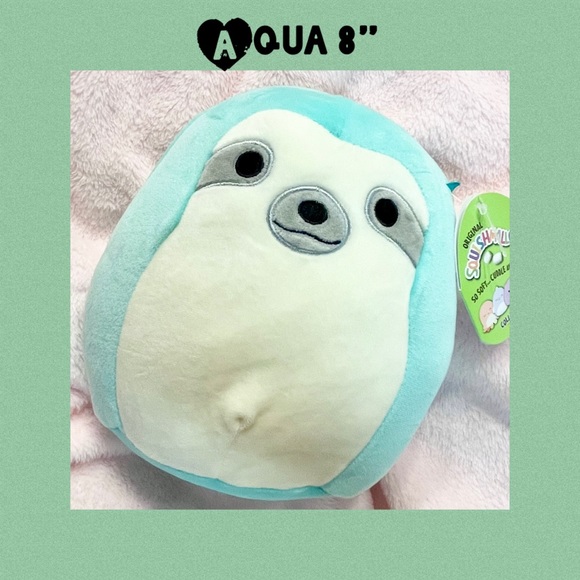 KellyToys Squishmallows | Toys | Easter 22 Aqua Squishmallows Sloth 8 ...